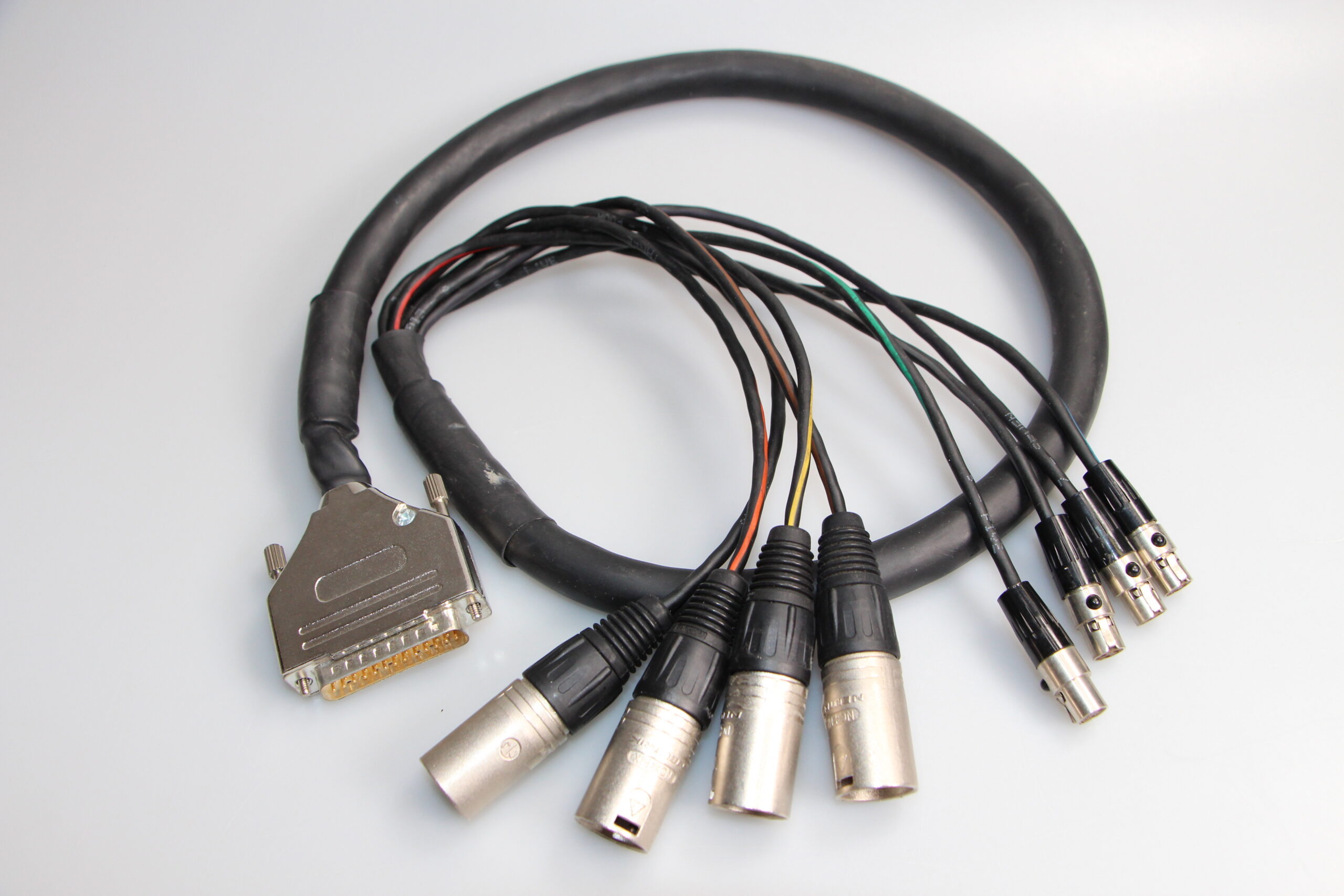 DB 25 To 4x XLRM And 4x TA3F Snake Cable - Trew Audio